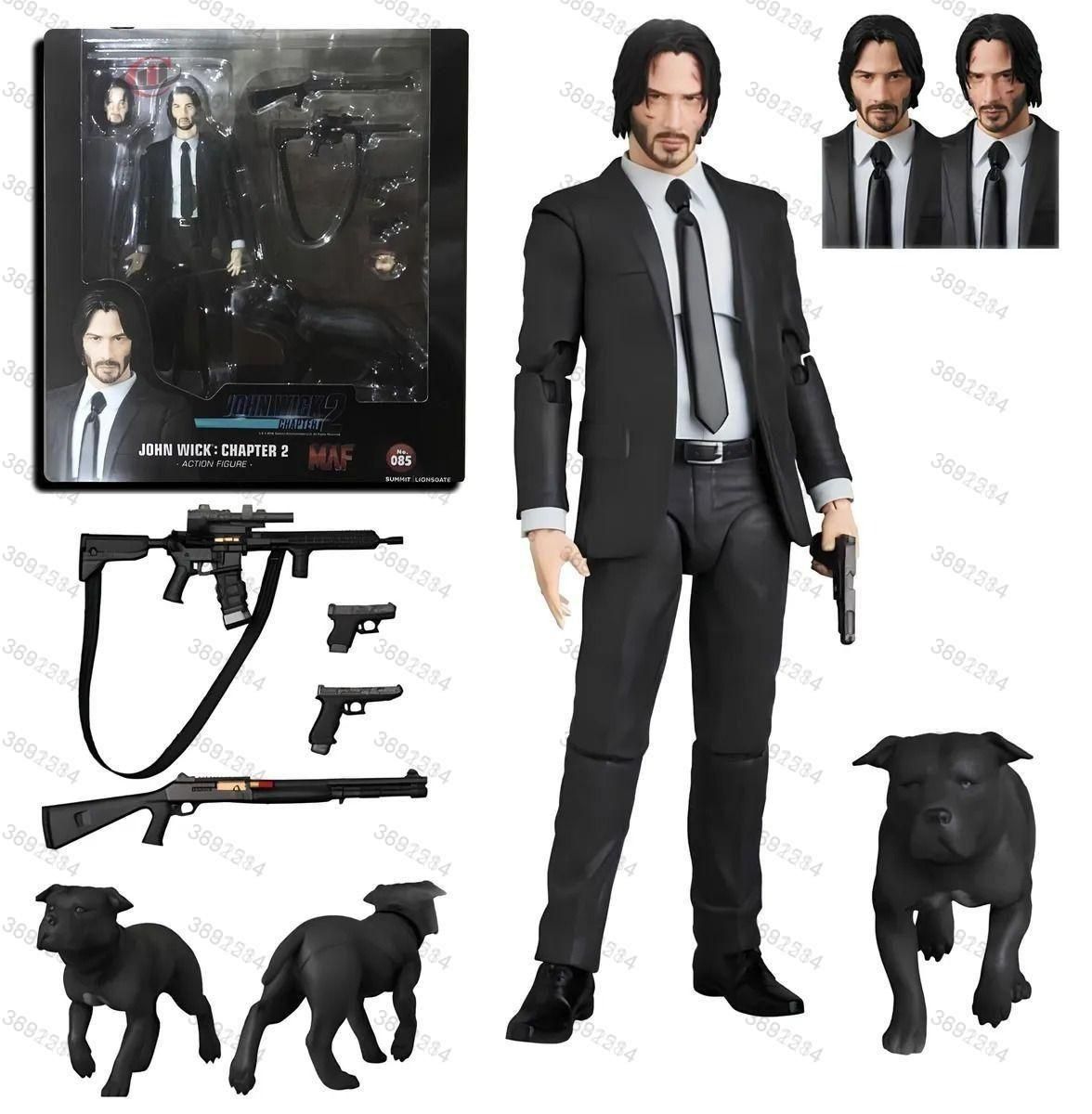 Фигурка Джон Уик + Дейзи / Jon Wick chapter 2 (16см) MAF 085