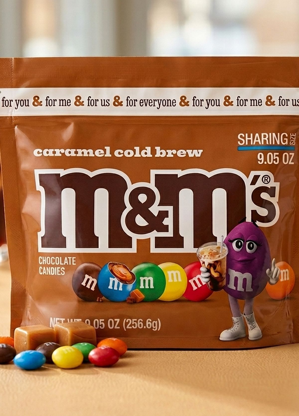 Драже M&M's Caramel Cold Brew 256,6гр — фото 1
