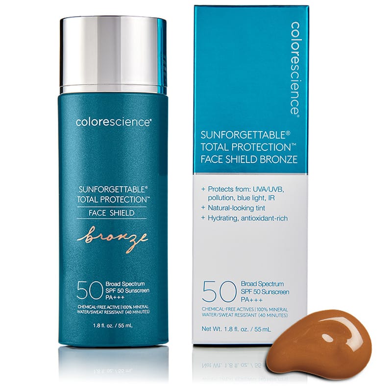 Средство солнцезащитное Colorescience Sunforgettable Total Protection Face Shield SPF 50 минералы в эмульсии для лица SPF50 (цвет ) Bronze 55 мл