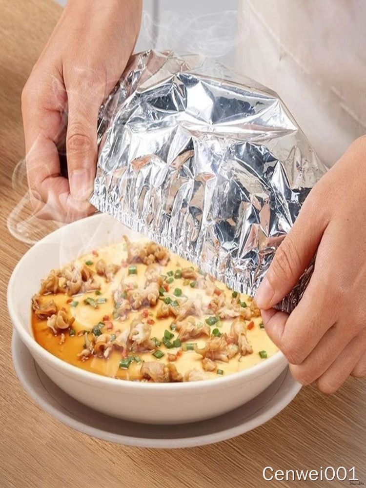 Фольга пищевая алюминиевая, 30 шт, 20x20 см, для хранения продуктов, герметичная, для кухни.