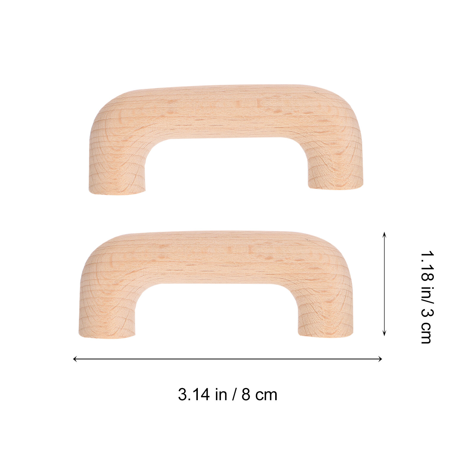 Деревянные Ручки Для Шкафов В Ретро Стиле 8X3Cm Khaki 8 Штук Идеально Подходят Для Кухонных Шкафов И Гарнитуров