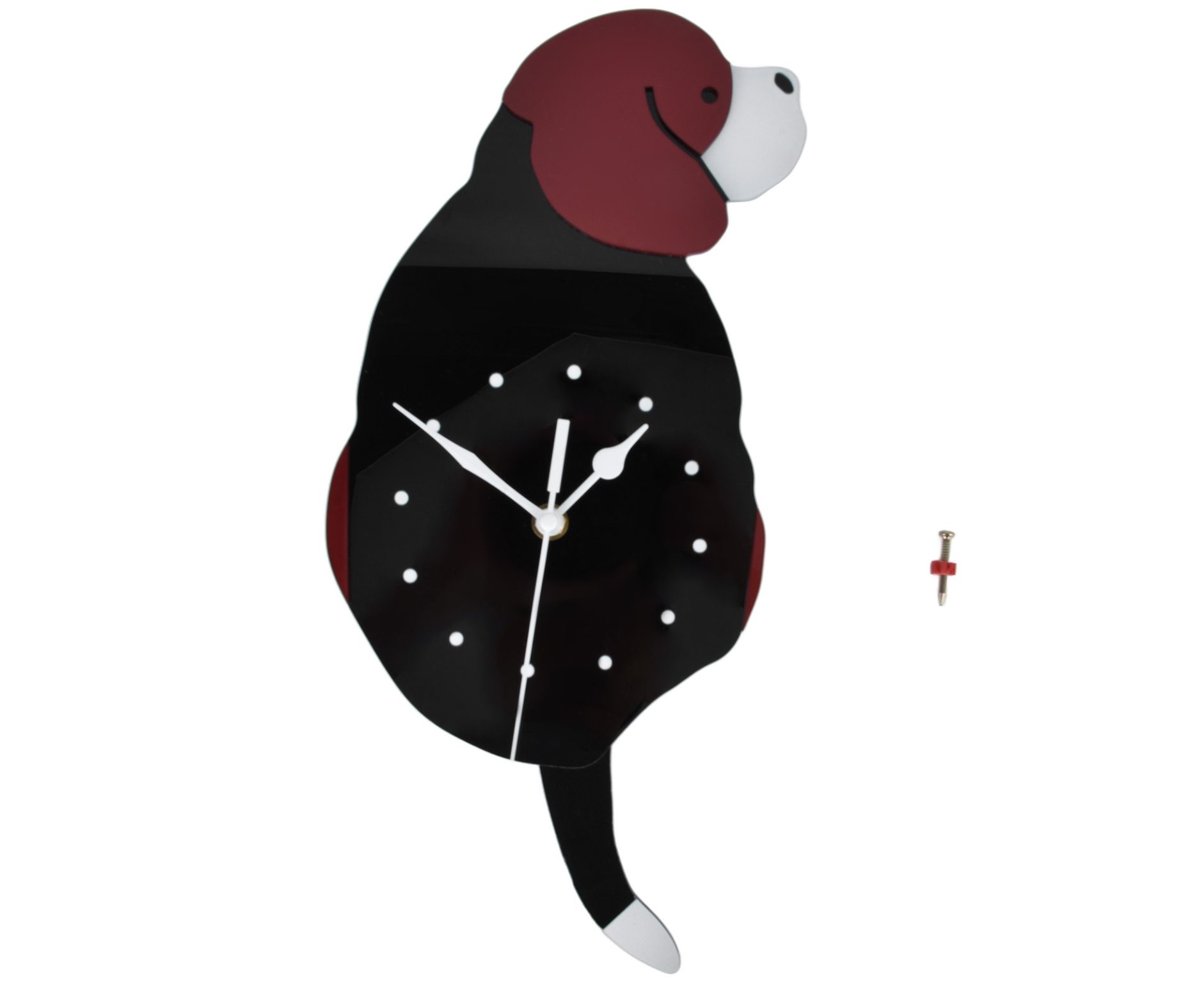 Настенные часы Swing Dog DIY Simple Fashion Silence Frameless Wall Clock Wi