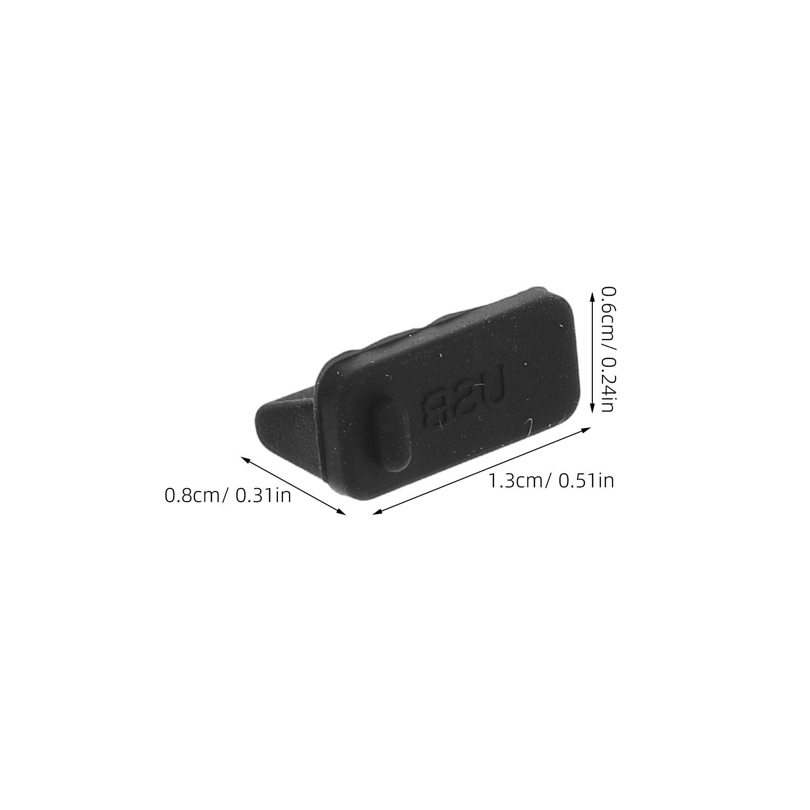 Чёрные силиконовые автомобильные usb заглушки для портов usb 2.0 и 3.0, набор из 50 штук