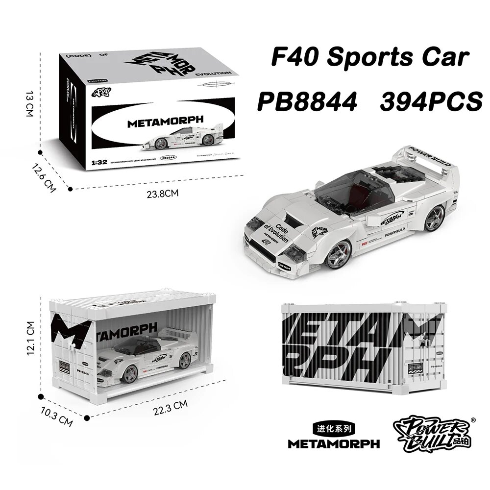 Строительные блоки Toyota Camper T1 Белый, 8844 with gift box
