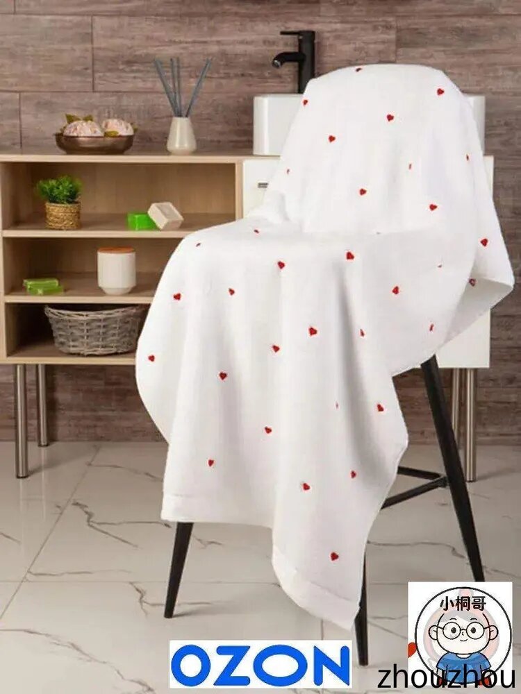 Полотенце для ванной maison d’or love micro полотенце банное S, Махровая ткань, 70x140 см, белый, 1 шт.