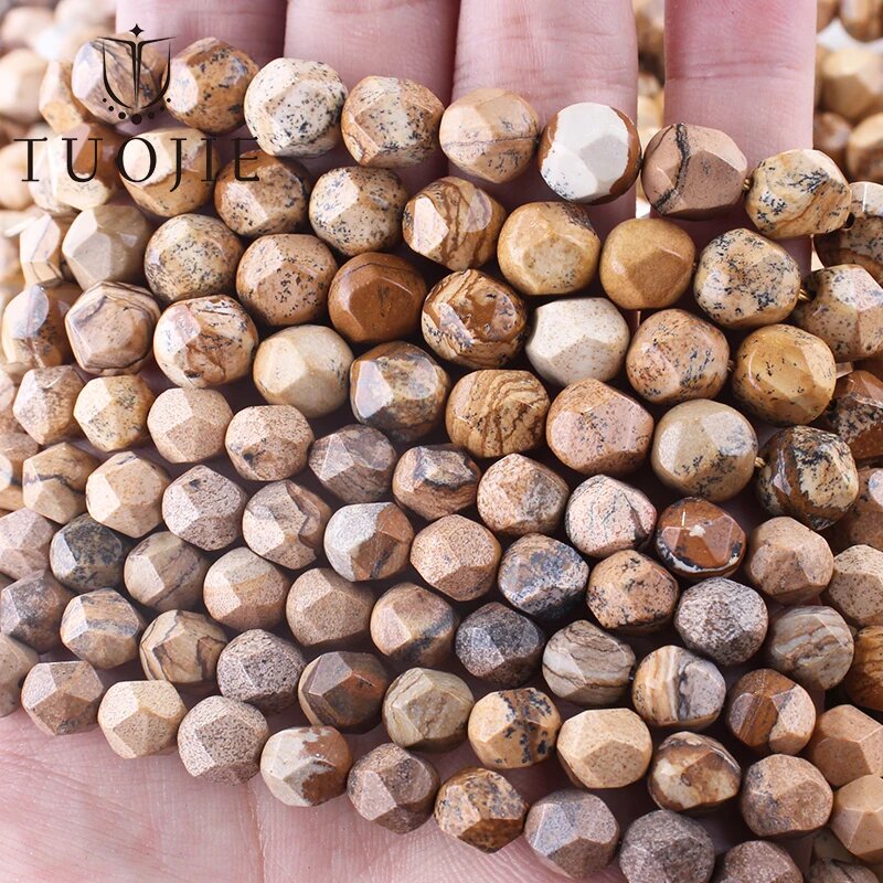 Бусины аметист 10мм алмазная огранка 30-355 шт. 10mm(about 35pcs), 26. Picturer jasper