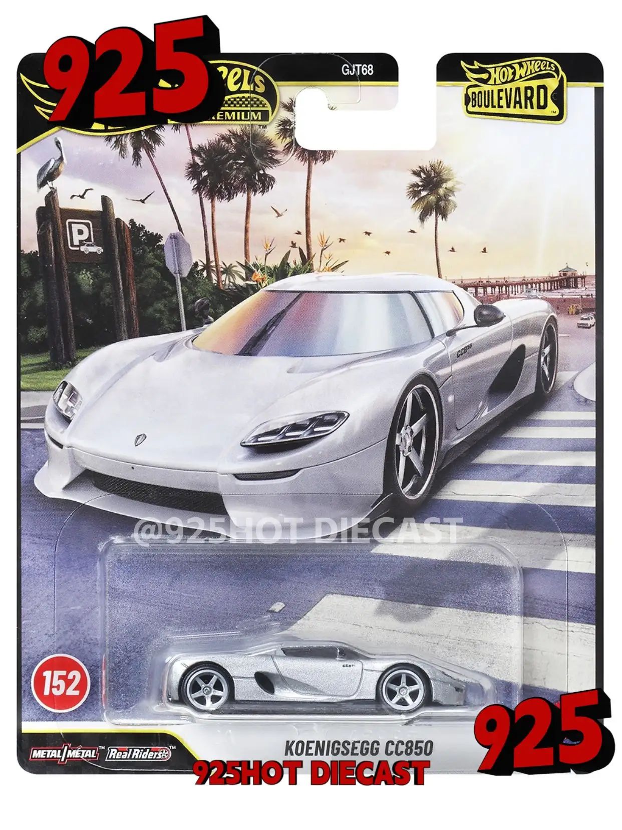 Машинка Premium 925HOT WHEEL Boulevard 31 Koenigsegg CC850 GJT68