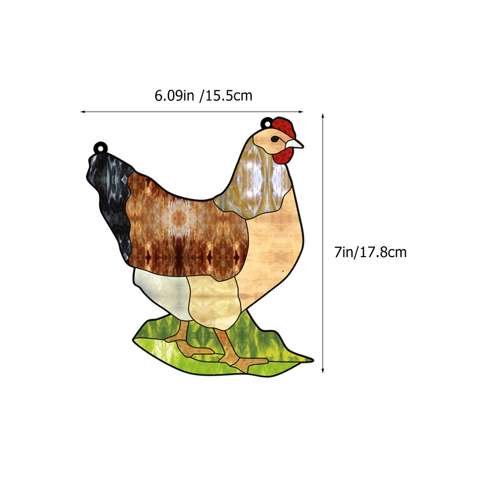 Акриловая Подвеска В Forme Куриной Фигуры Для Оконного Украшения 17 8X15 5Cm