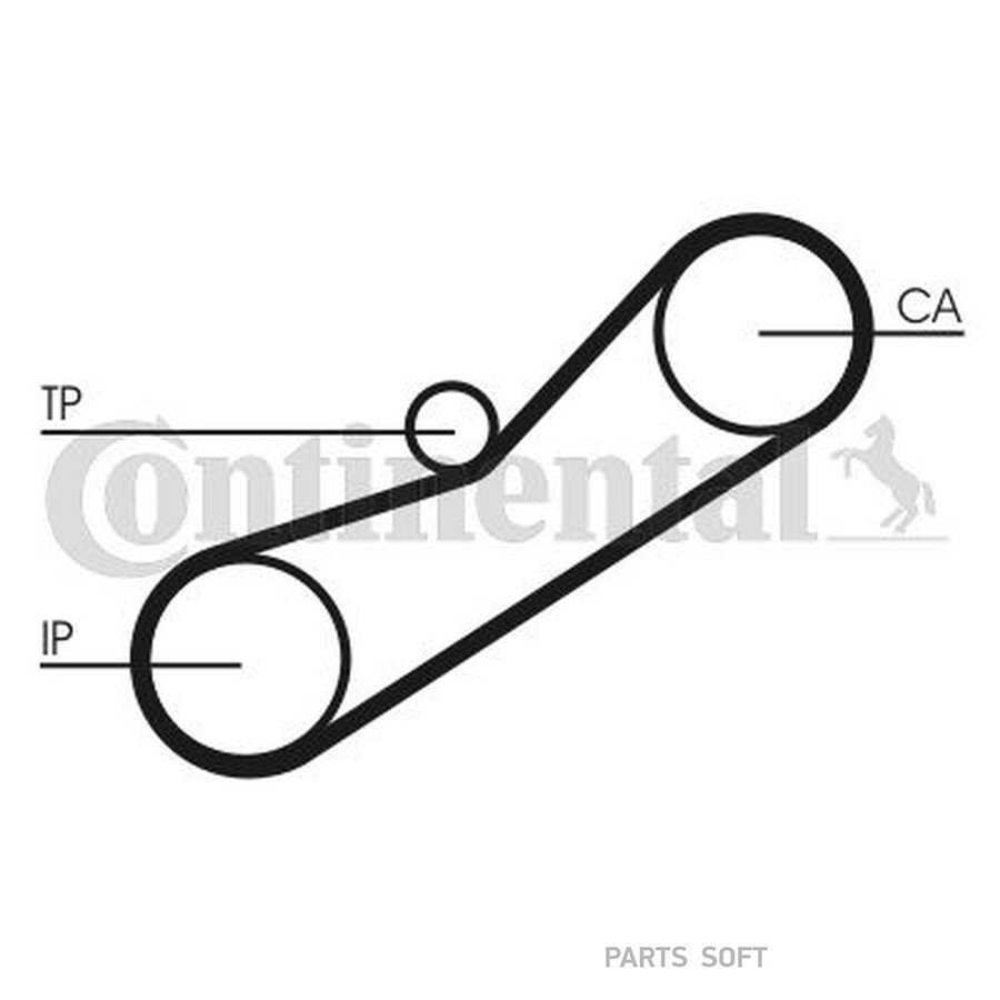 Ремень ГРМ LAND ROVER FREELANDER 2.0 1998-2006 от официального дистрибьютора, CONTINENTAL, артикул CT1042