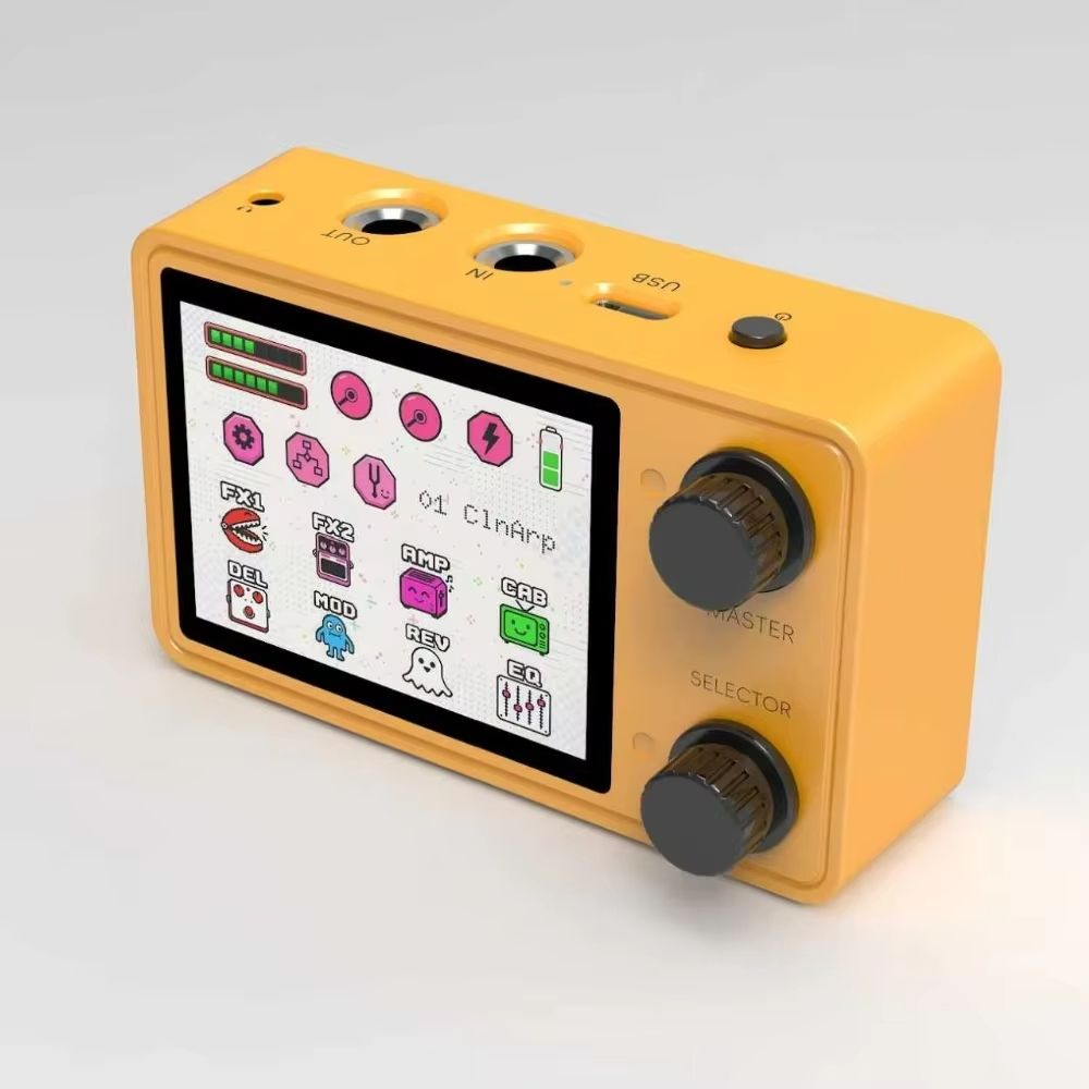 LIVTRA NANOCORE карманные мульти-эффекты 126g Pocket Guitar FX, 9-10 - ти дюймовый аккумулятор, 2,4 "экран, NAM/IR поддержка, гитара/басОР