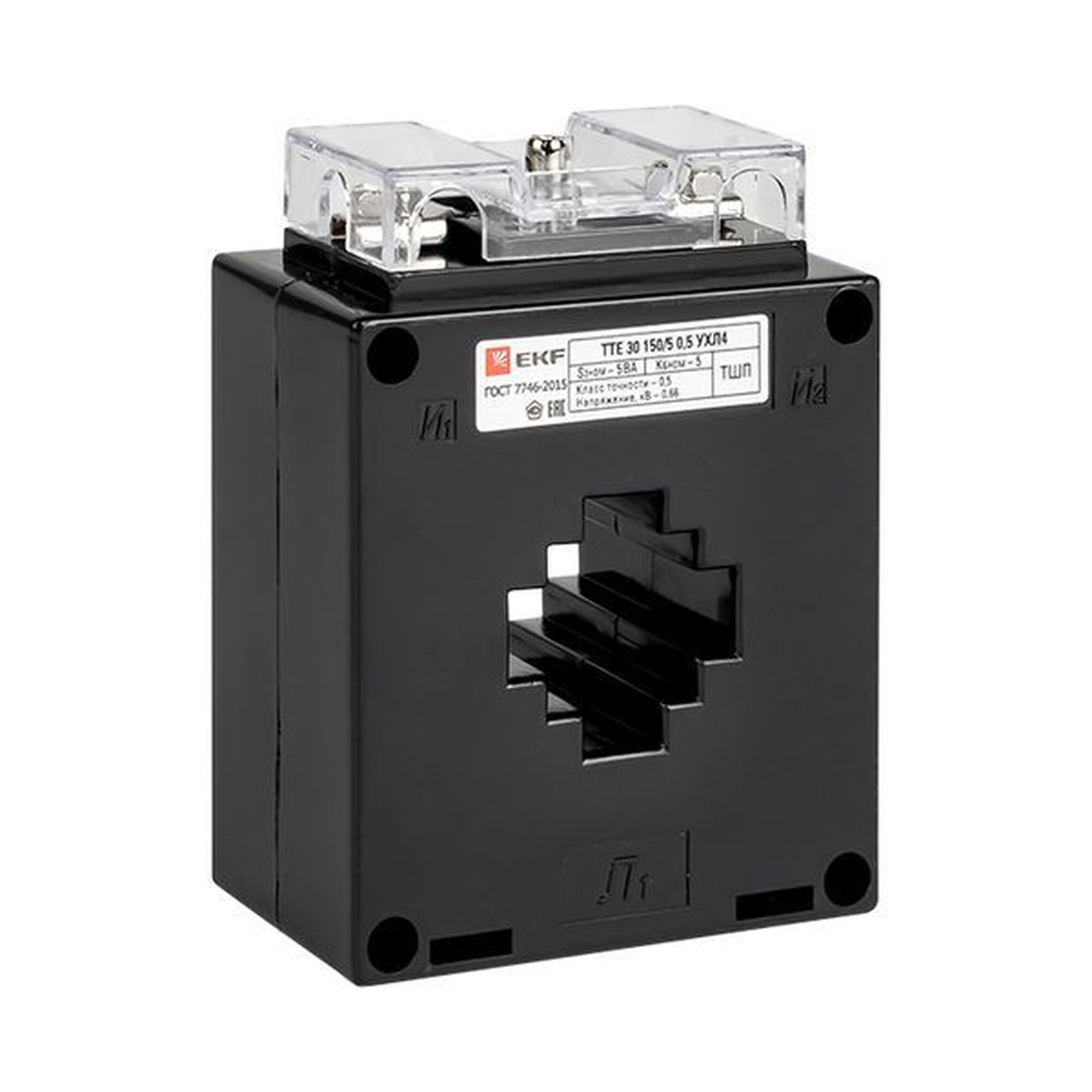 Трансформатор тока ТТЕ 30 150/5А кл. точн. 0.5 5В. А EKF tte-30-150/tc-30-150