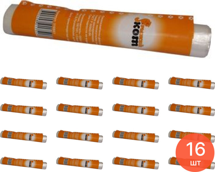 Пакеты для хранения продуктов Рыжий кот фасовочные, прозрачные, 37×24см, 100шт. / товары для дома (комплект из 16 шт)