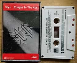Аудиокассета STYX 'Caught In The Act' (1984 Canada press, Dolby, Q, CS-6514, mint/near mint) (MC5310)