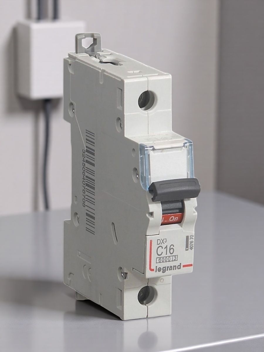 Выключатель автоматический однополюсный 16А C DX3 6кА/10кА 407670 Legrand