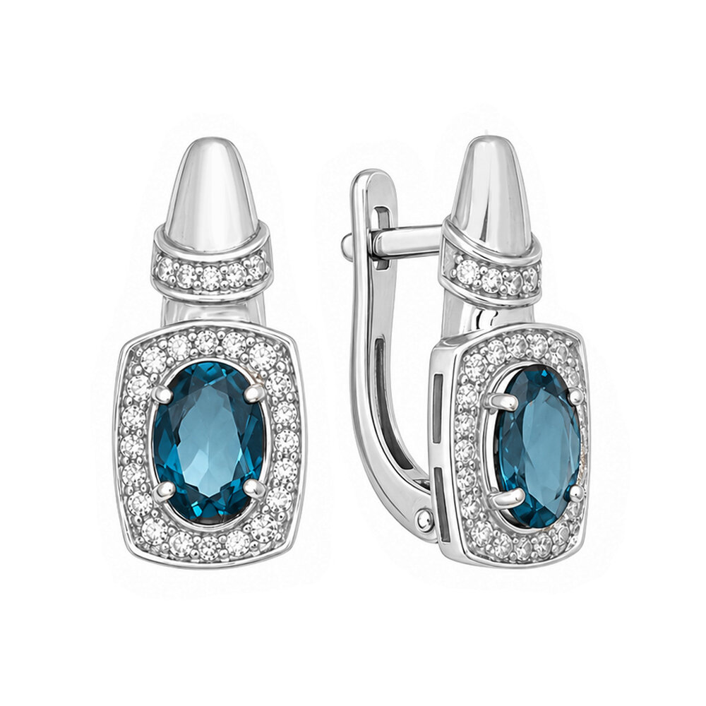 серьги из золота, с бриллиантами