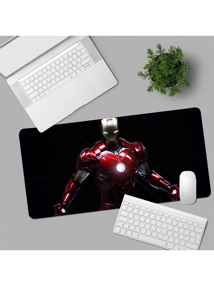 Marvel Iron Man Коврик для мышки, XXL, коричнево-красный, черный матовый