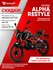 Мопед ROCKOT ALPHA RESTYLE, 4-х тактный двигатель, электростартер (черный/красны...