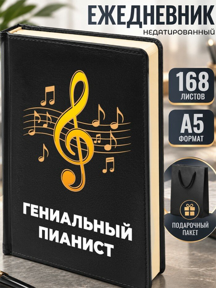 Ежедневник "Гениальный пианист" Музыканту