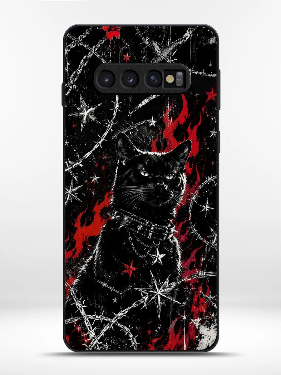 Чехол на Samsung S10 Котяра
