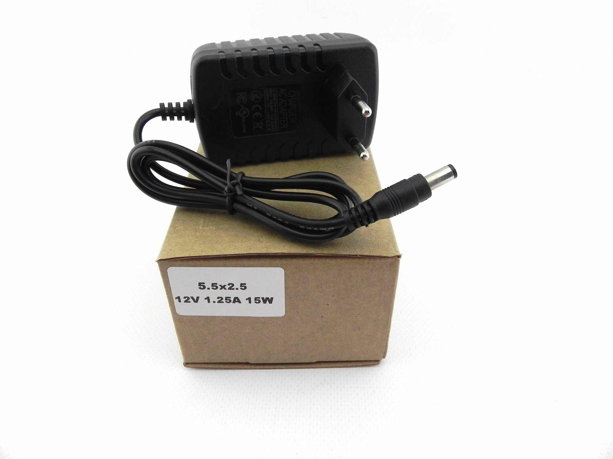 Универсальный блок питания 12V 1.25A 15W 5.5*2.5 для весов Cas, роутеров