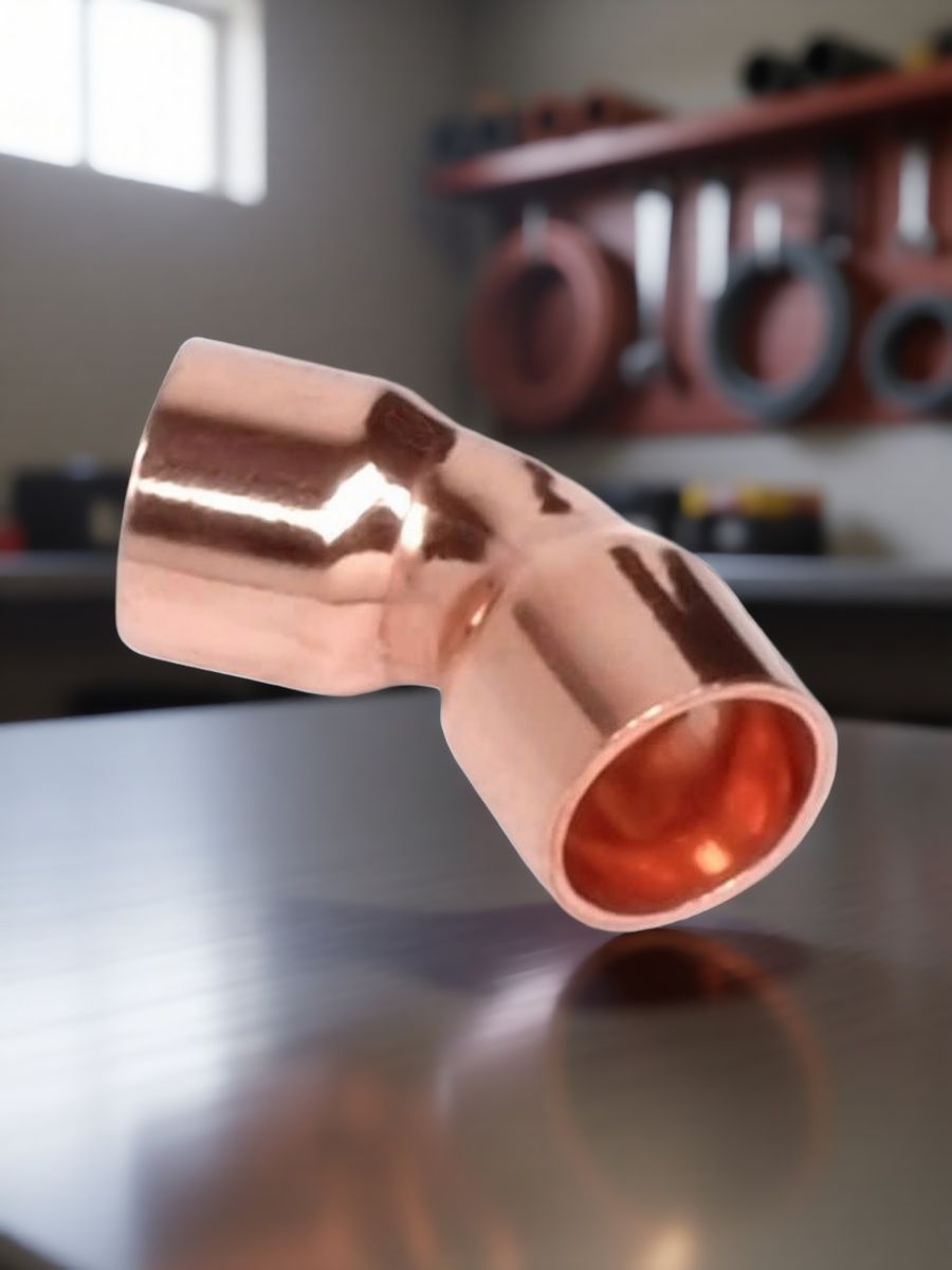 Фитинг 28мм Sanha медь, отвод 45 ВП-ВП, для медных труб, под пайку