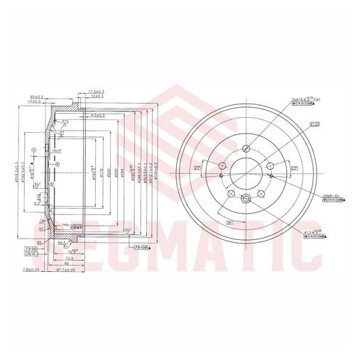 Барабан тормозной Segmatic SDB30053053