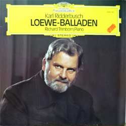 Винил LP LOEWE CARL, KARL RIDDEARBUSCH, RICHARD TRIMBORN, piano 'Loewe-Balladen' (1977 German press, insert, 2530 797, mint/ex+)