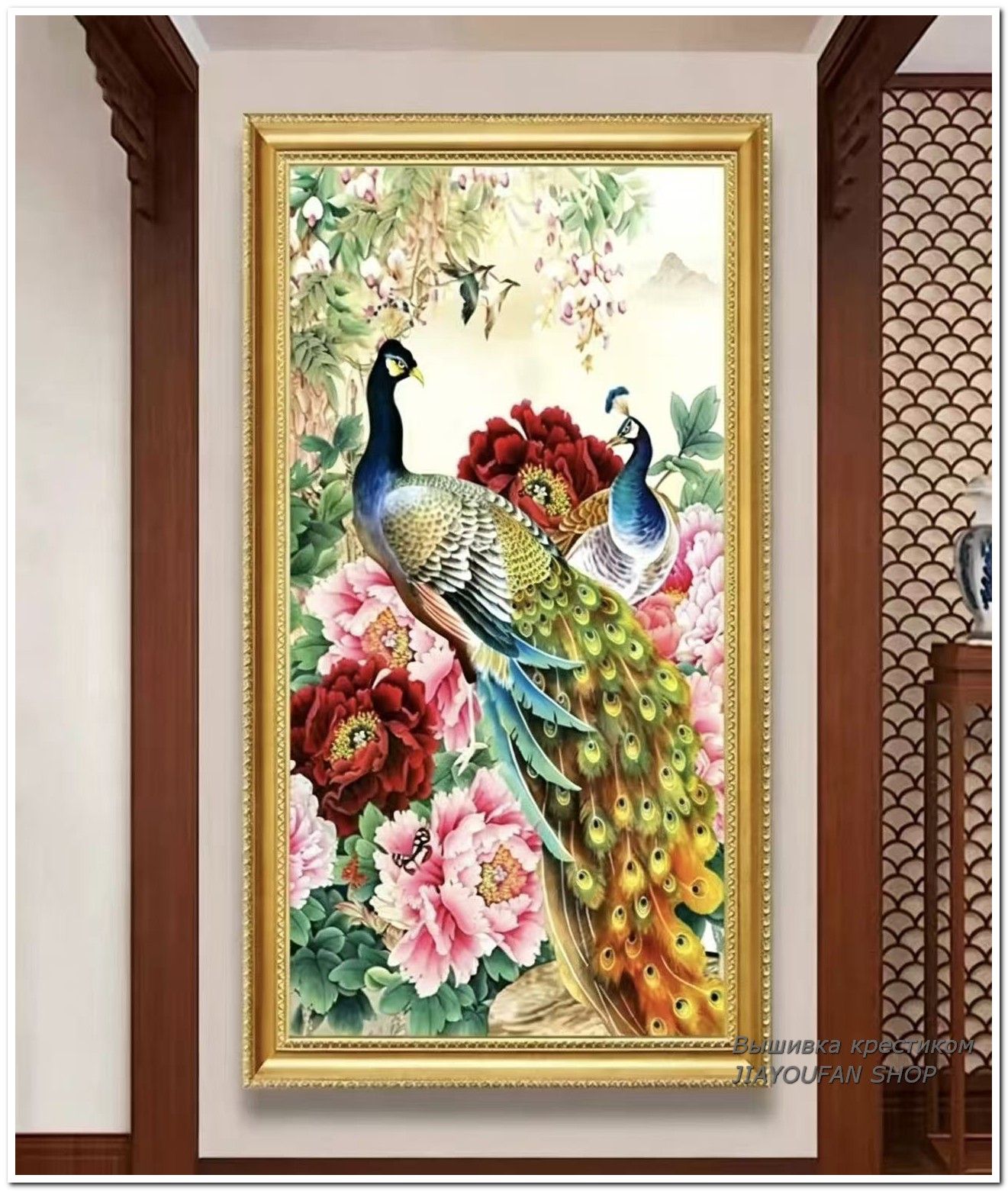 Набор для вышивания крестом, 11 Канiteй (11CT), канва 60x110 см, готовая вышивка 50x100 см