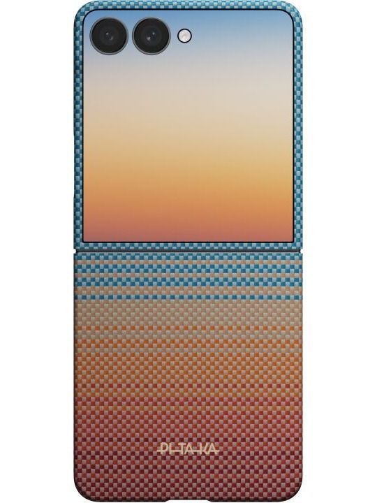 Чехол Pitaka Ультра-тонкий Калифорнийская мечта для Samsung Galaxy Z Flip8, оранжево-синий
