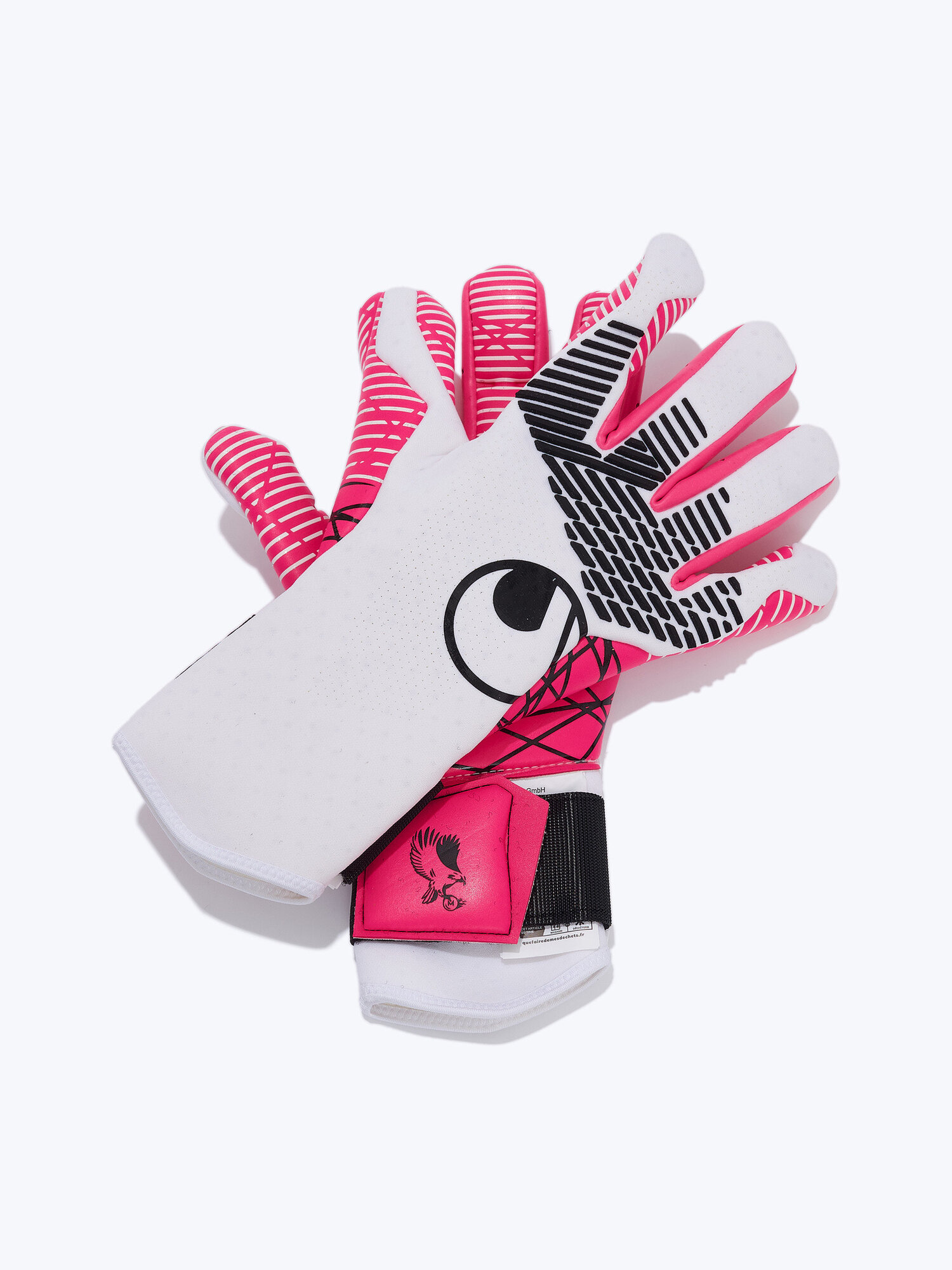Перчатки вратарские UHLSport FM ZNE Ultragrip HN 101140801-2000, размер 10.5 (10.5 Размер), Белый - Розовый
