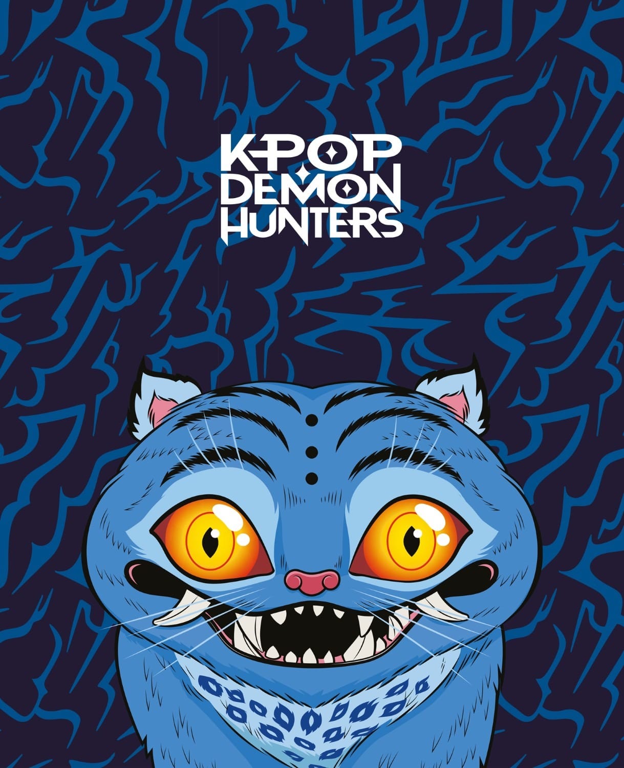 Плед Halantex K-Pop Demon Hunters Тигр Дерпи, детский, синий, 130x160 см