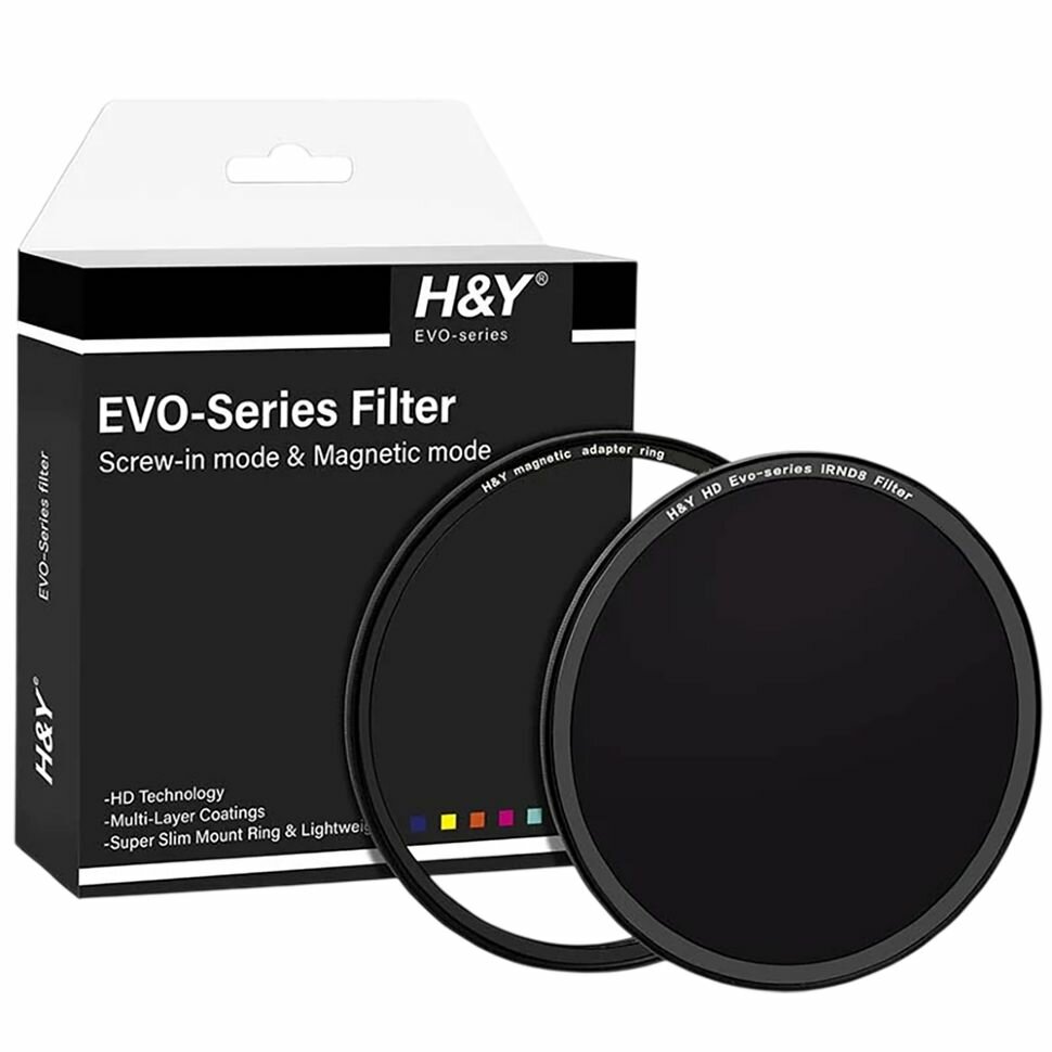 Светофильтр H&Y Evo IRND8 72мм