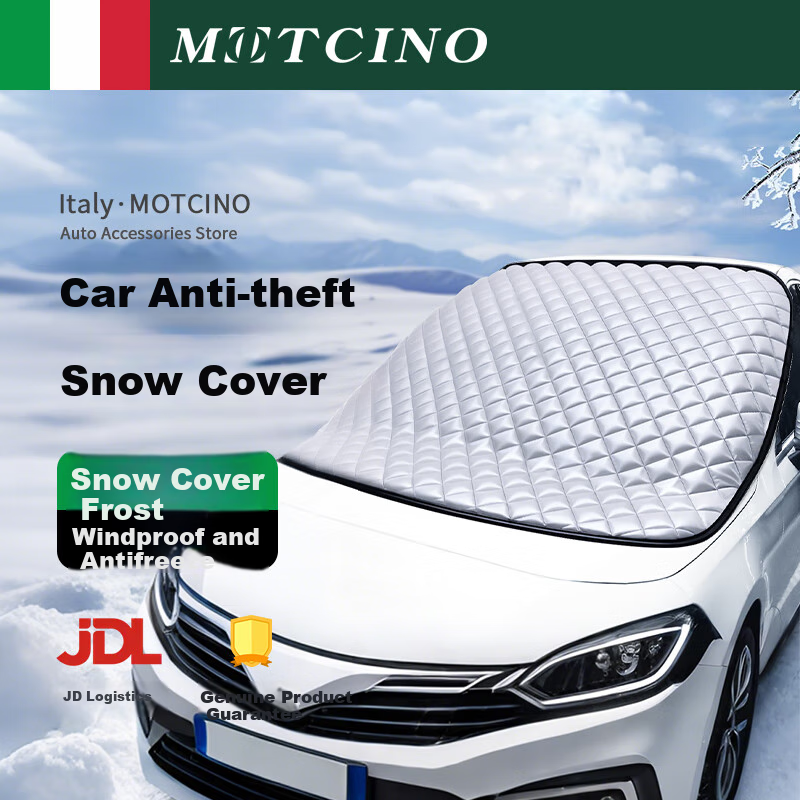 MOTCINO Универсальная автомобильная защита от мороза и снега для лобового стекла зимой Цвет：【Густая хлопковая солнцезащита】Универсальная для автомобилей и внедорожников