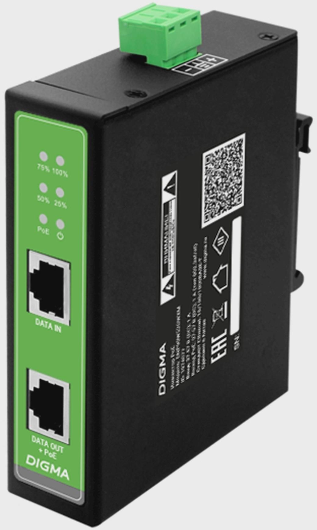 PoE инжектор Digma DNP90W48GDXM
