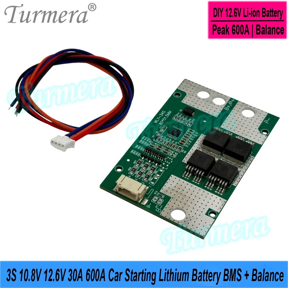 Литиевая аккумуляторная батарея Turmera 3S 12.6V 30A BMS