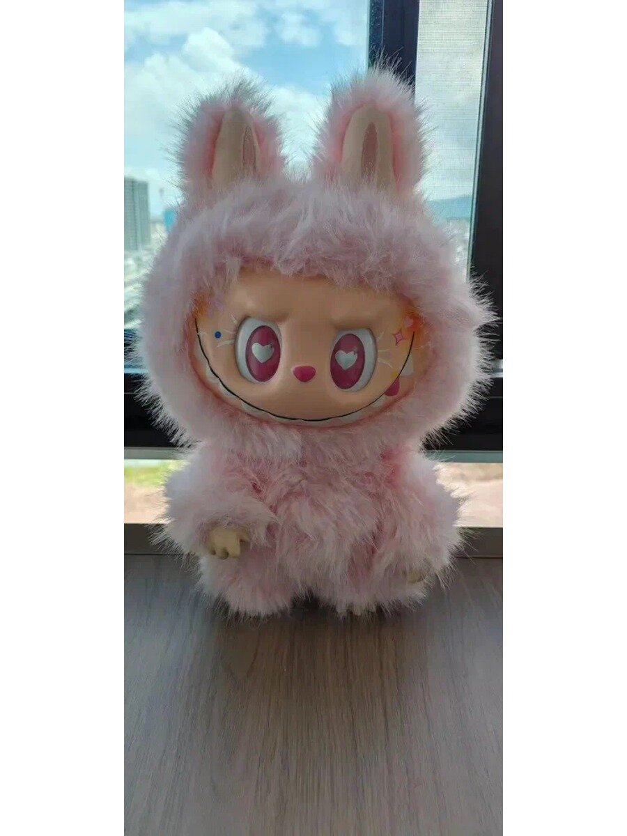 Labubu Мягкая игрушка, лабубу, розовый,38 см