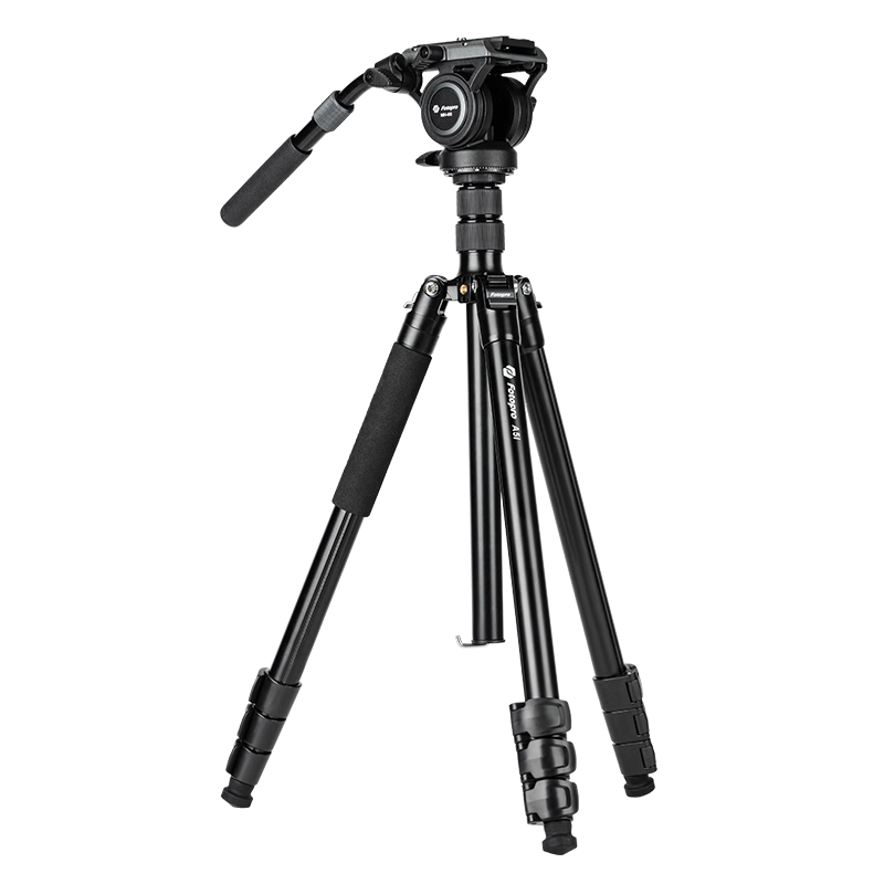 Fotopro A5i+MH-6S Профессиональный гидравлический штатив с моноподом для фотографии и видеосъемки 2 м высота