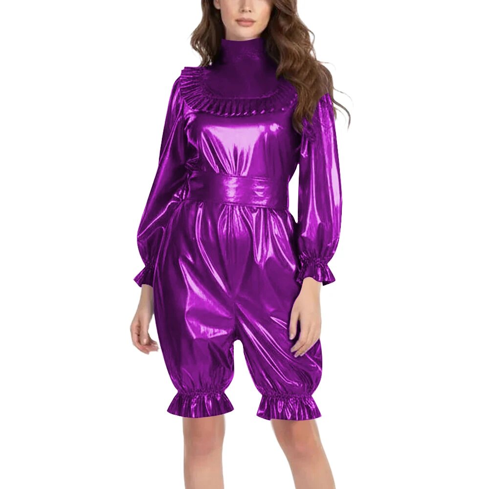 Виниловый комбинезон Sissy Clubwear 4XL, Fuchsia
