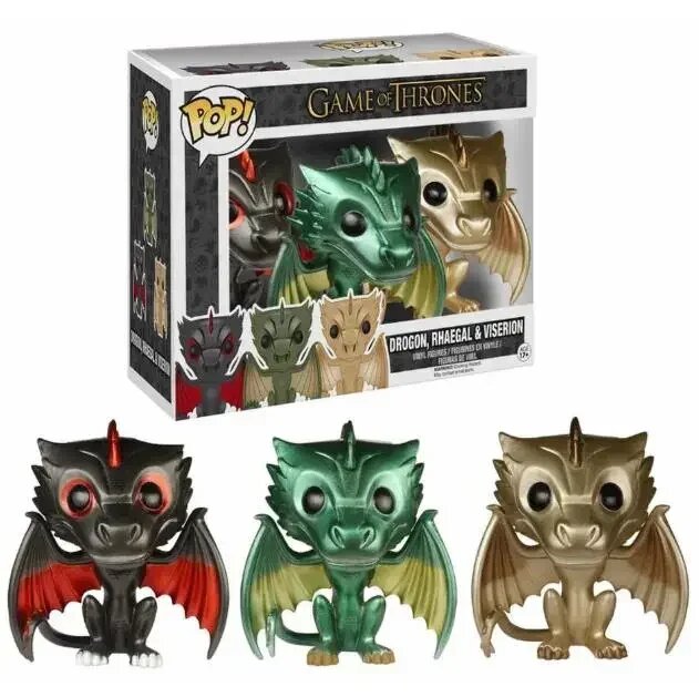 FUNKO POP Игра Престолов Драконы: Дрогон, Раэгалл, Визирия