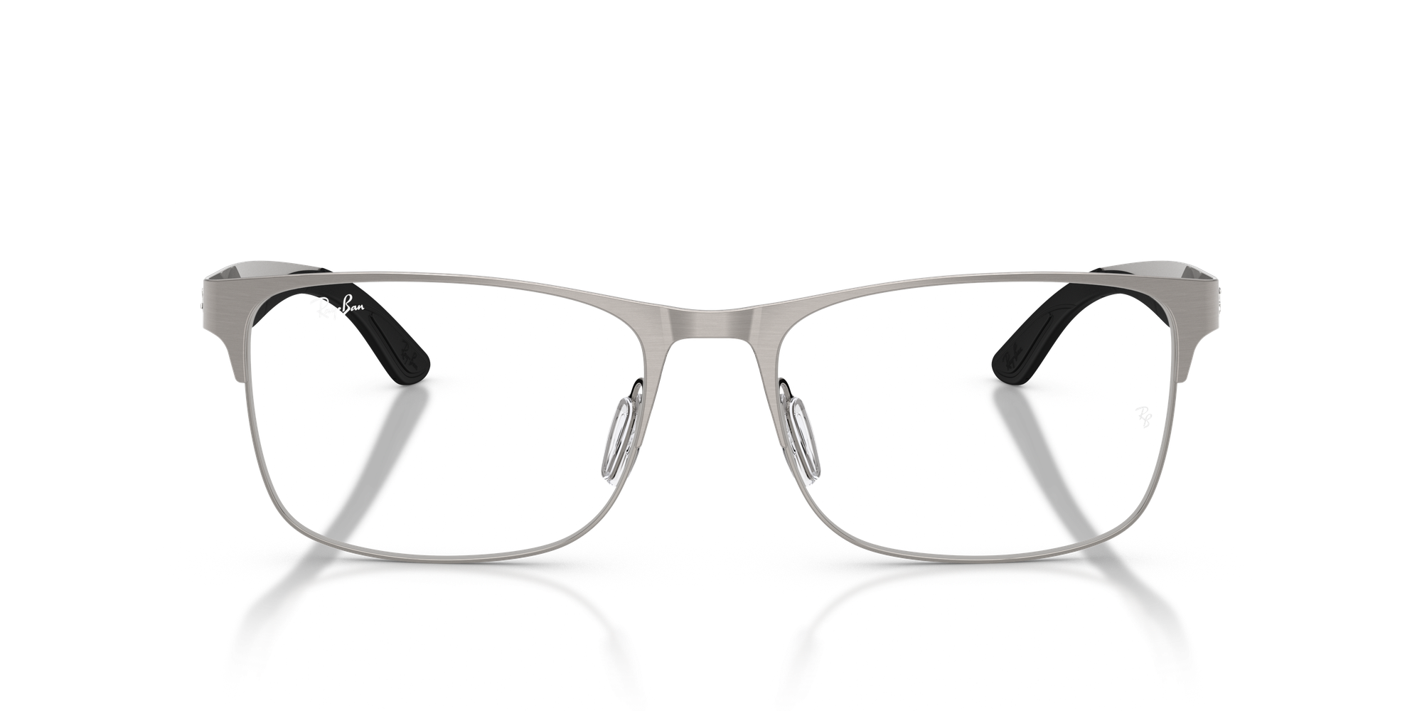 Оправа Ray-Ban 0RX7550 3214 57 RB7550 прямоугольная металлическая gunmetal унисекс