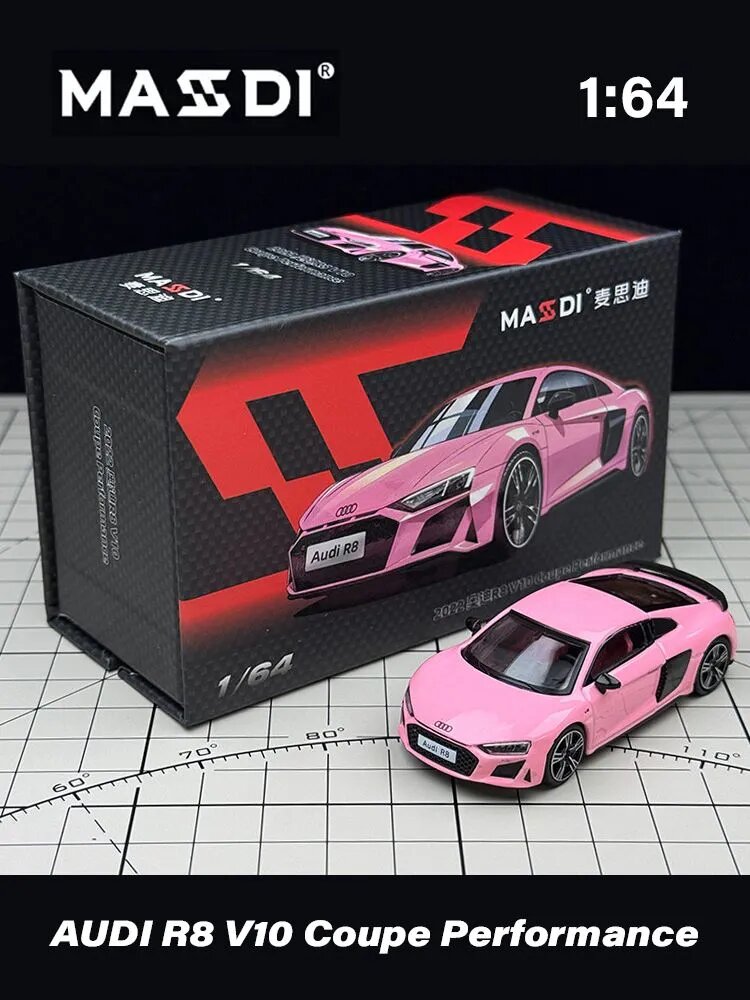 Машинка MASDI 1:64 Audi R8 V10 Alloy Collectible Car Model