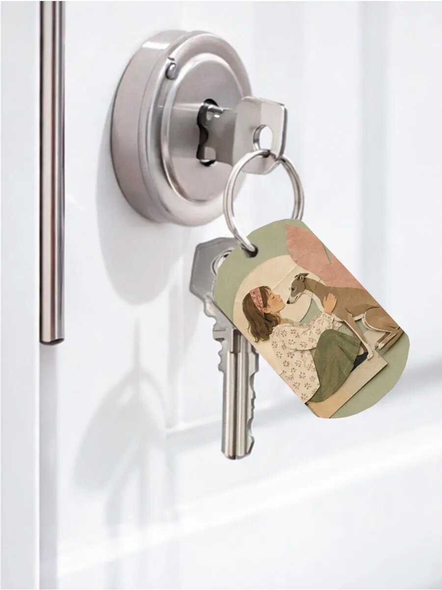 Брелок Wooden KEYS, белый — фото 1