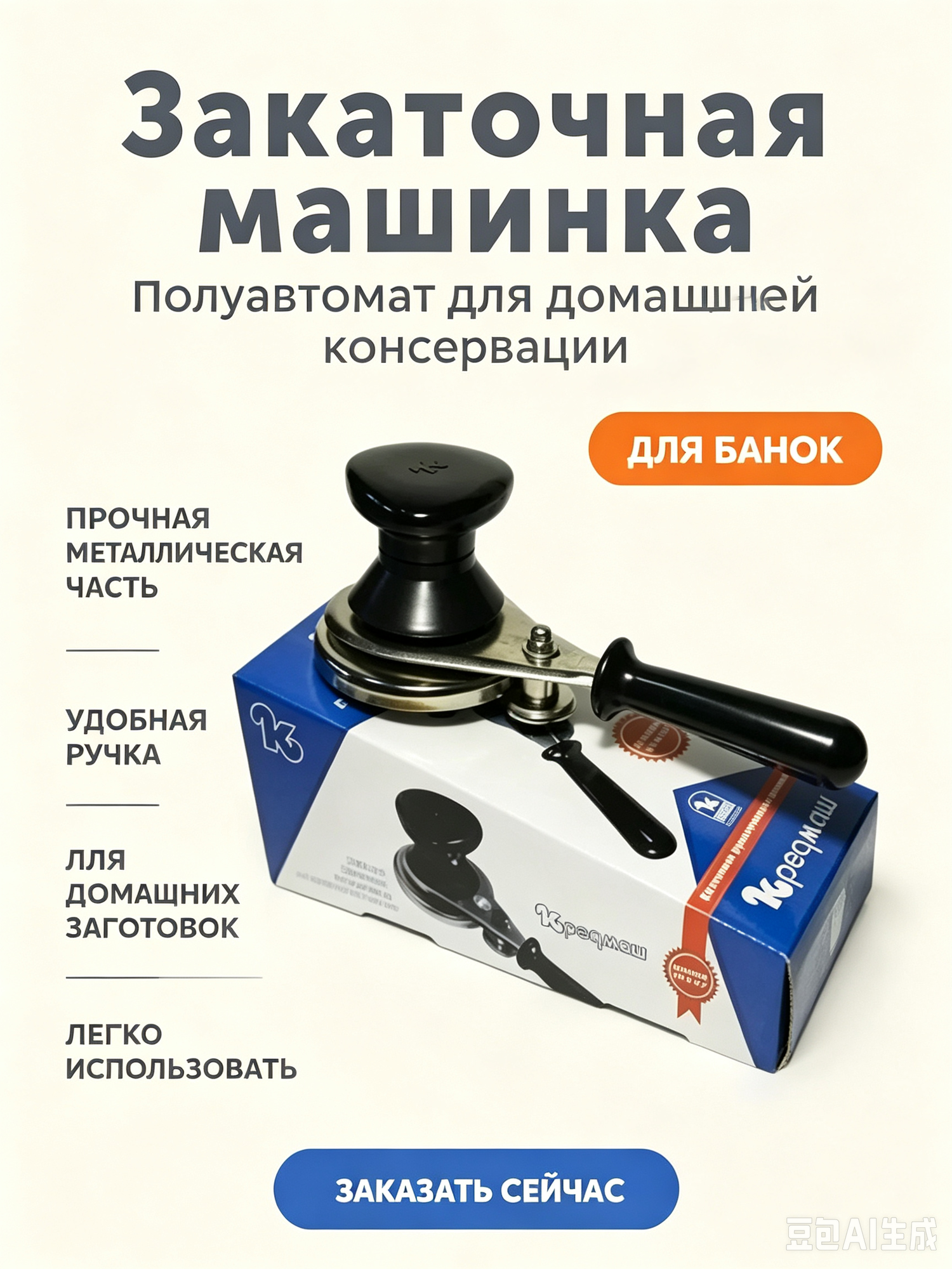 Закаточная машинка для банок кредмаш