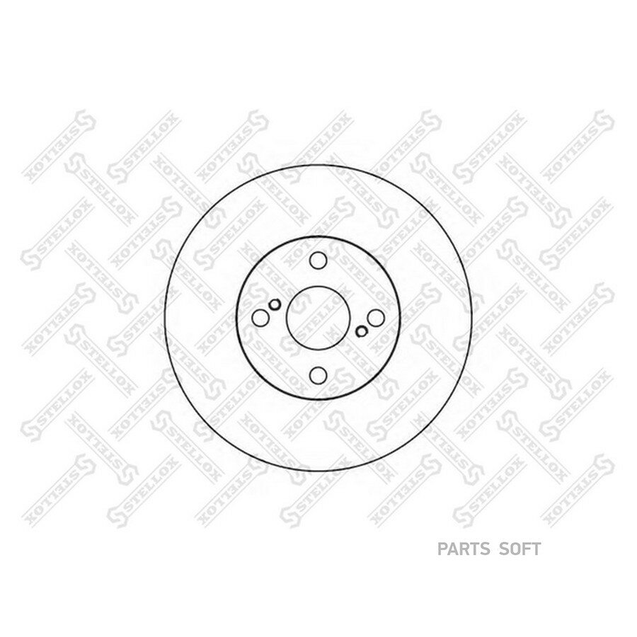 STELLOX 60204587SX 6020-4587-SX диск тормозной задний!\ Toyota Corolla all 97> 2шт