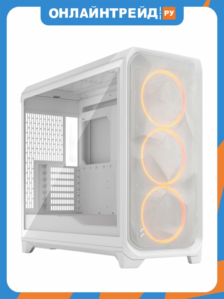 Корпус Fractal Design Meshify 3 XL RGB TG Clear Tint, белый