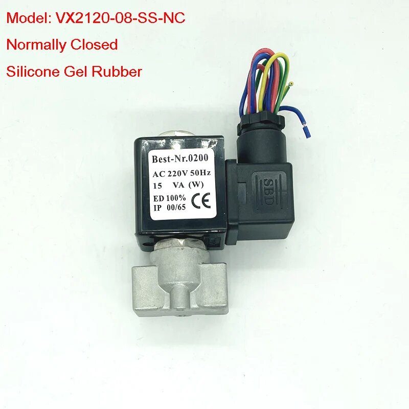 Соленоидный клапан EPSolid G1/4" AC220V, нержавеющая сталь