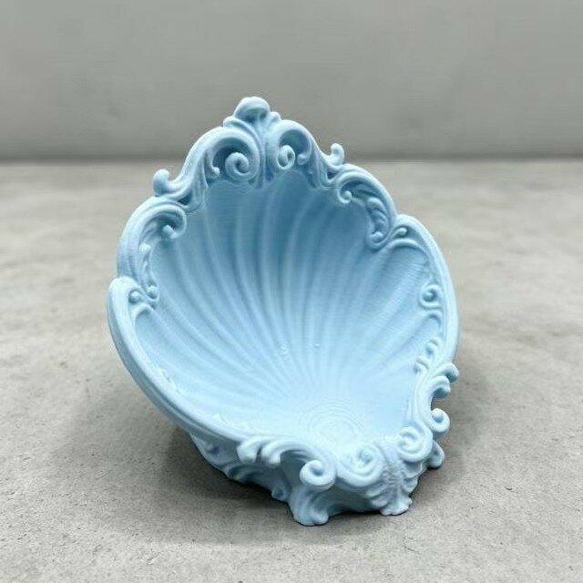 Трансграничный 3D-печатный поднос для украшений в виде ракушки, поднос для украшений в стиле барокко, подставка для демонстрации серег и браслетов.