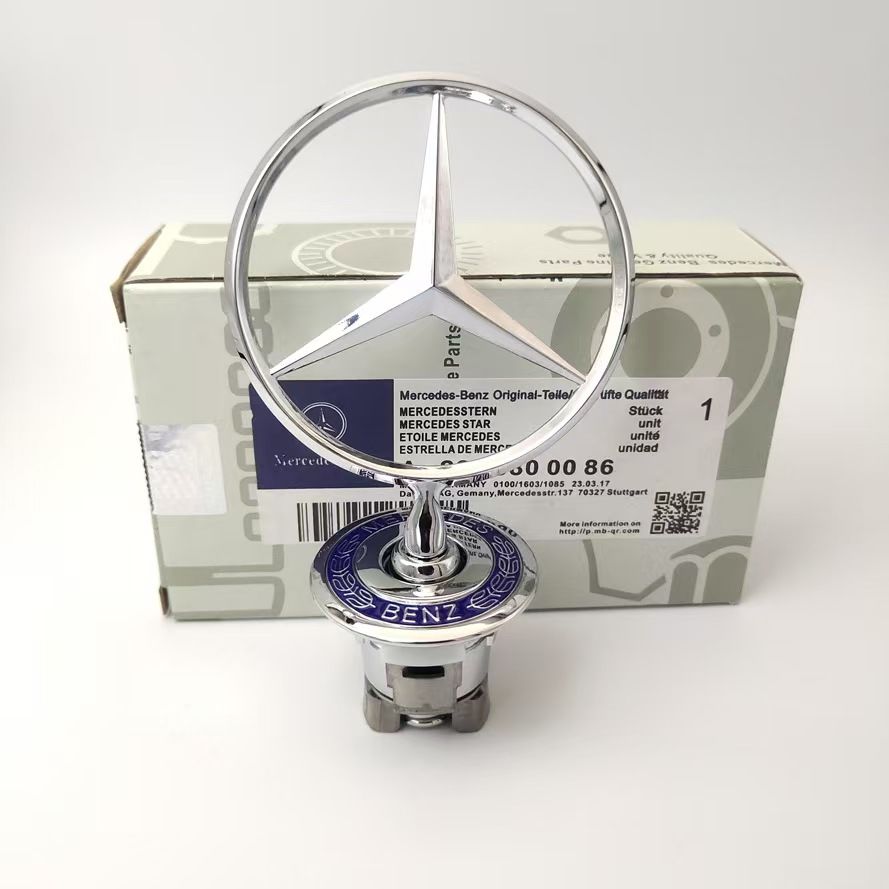 Эмблема на капот хром для Mercedes Benz C Class E Class S Class
