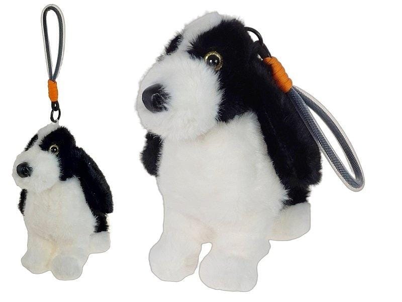 Мягкая игрушка Adar собачка с поводком, маскот, 18 см, 1 шт