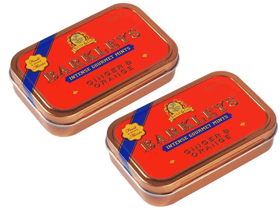 Леденцы BARKLEYS Mints GINGER/ORANGE Имбирь и Апельсин 50г*2шт.